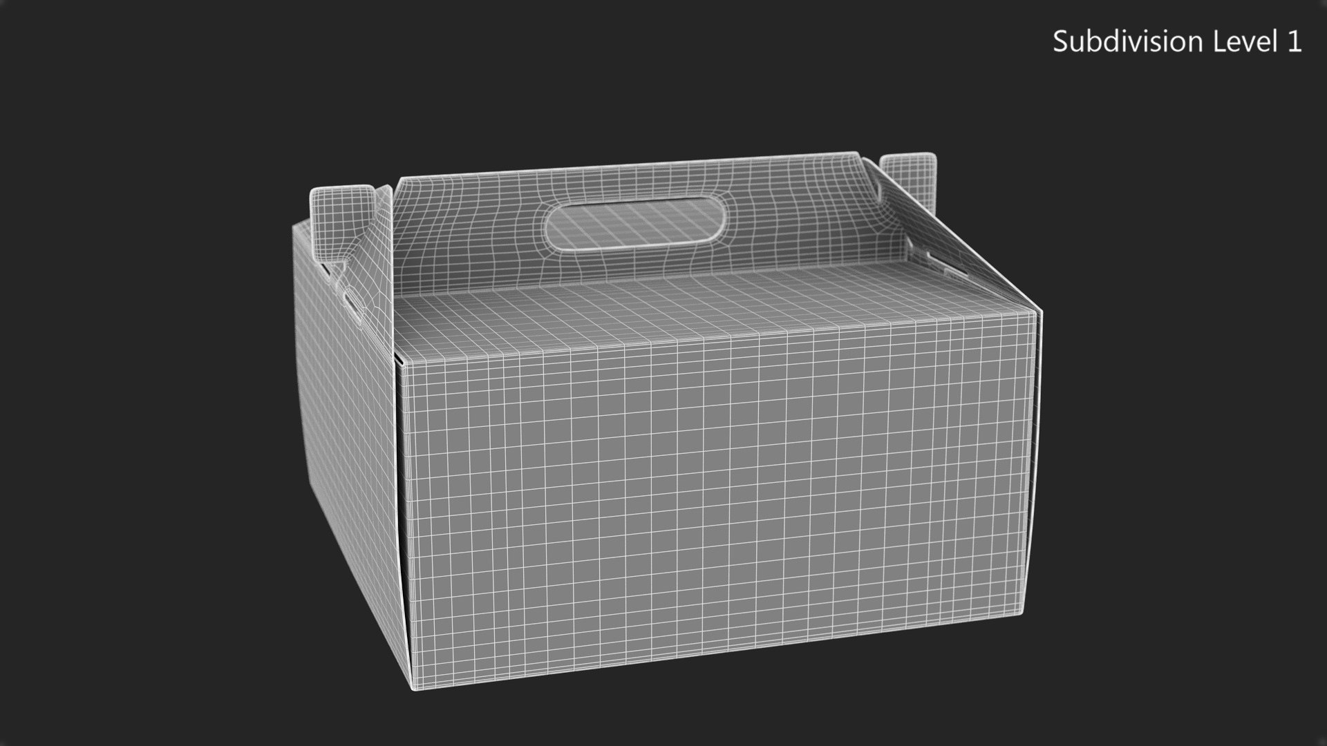 3D Model W Packaging Cake Box Pink No Window - TurboSquid 1942174