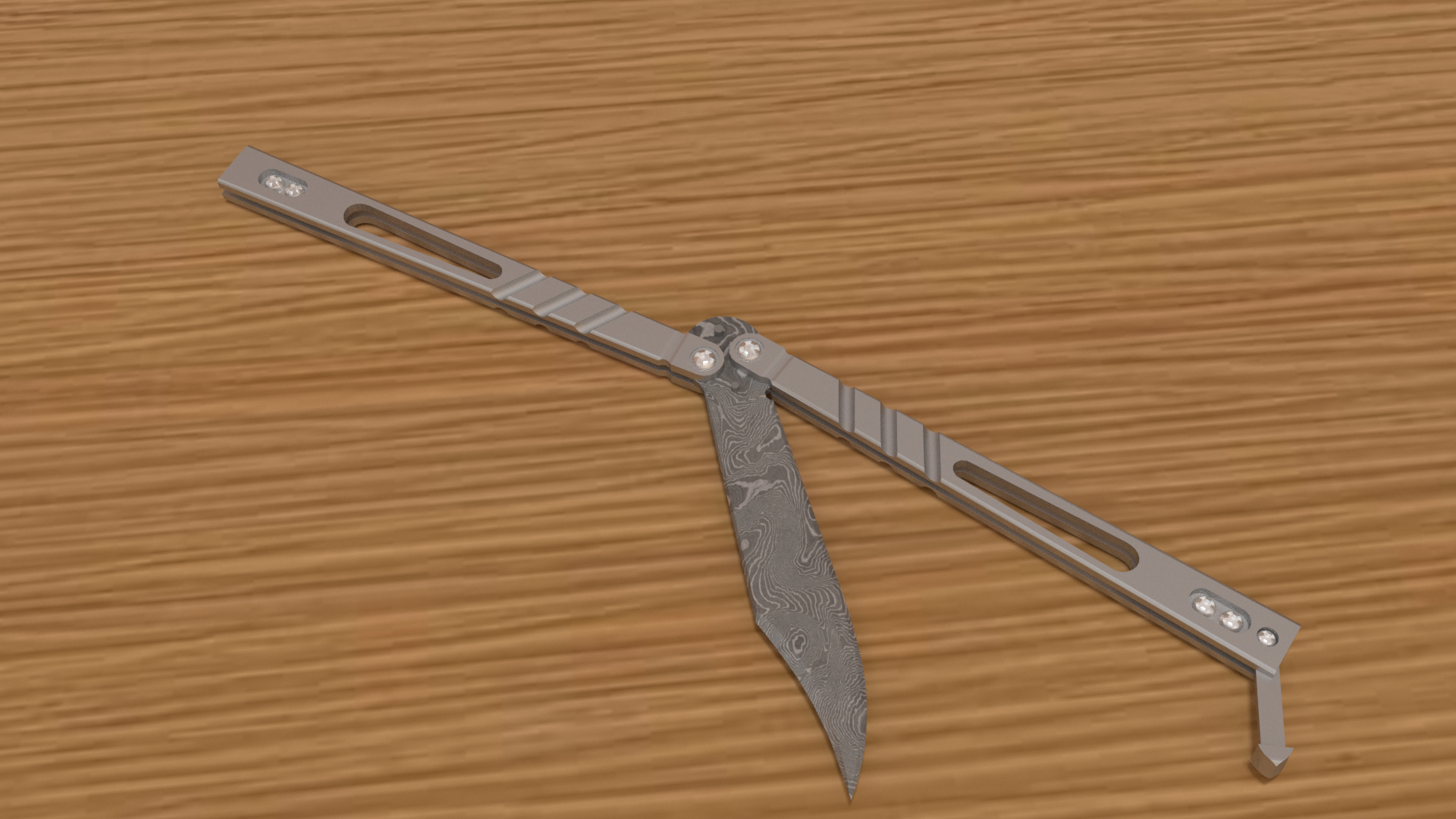 3D brs alpha beast balisong - TurboSquid 1354750