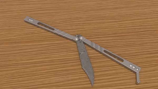 3D brs alpha beast balisong - TurboSquid 1354750