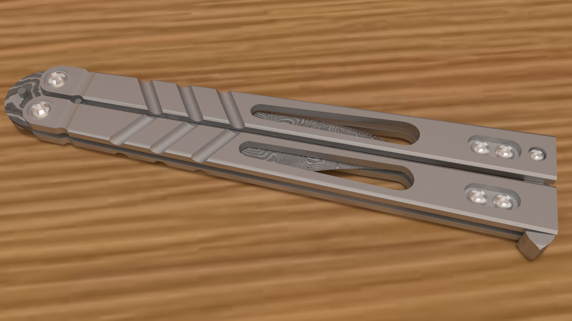 3D brs alpha beast balisong - TurboSquid 1354750