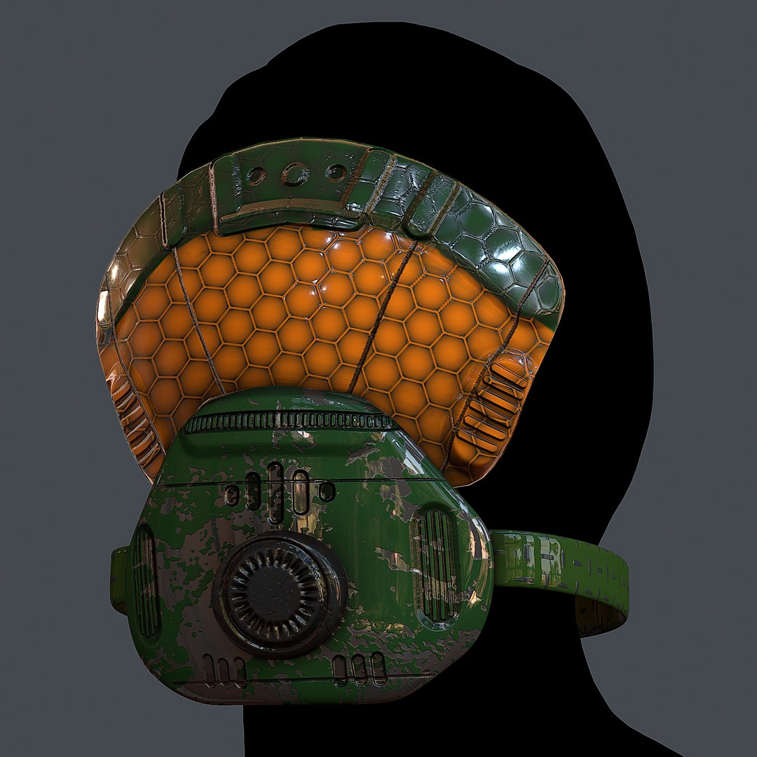 3D Gas Mask Model - TurboSquid 1706427