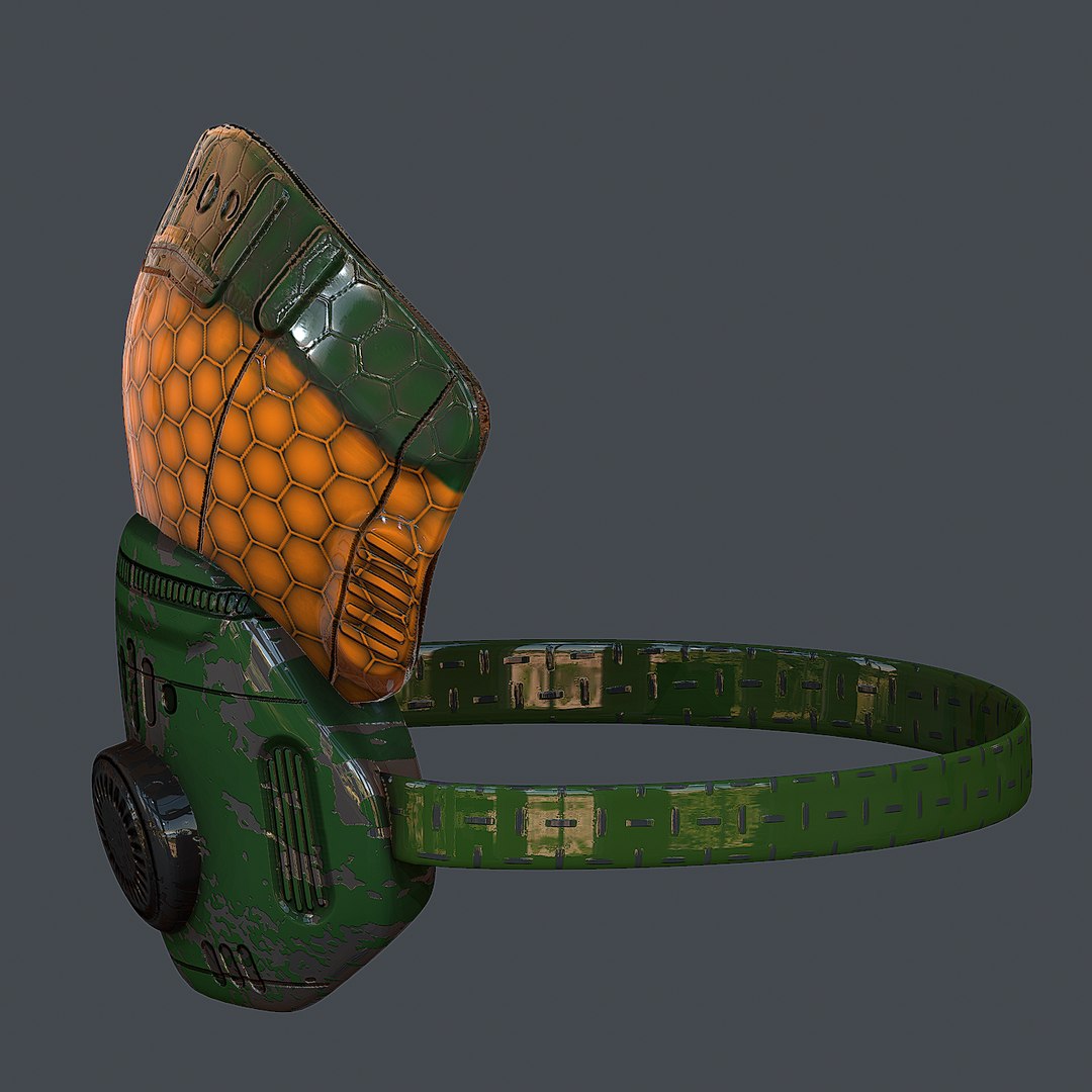 3D Gas Mask Model - TurboSquid 1706427
