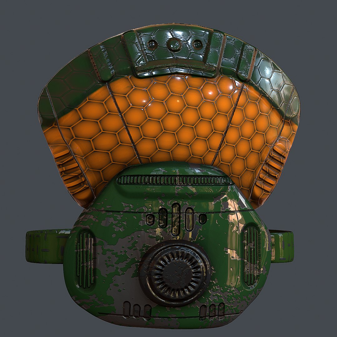 3D Gas Mask Model - TurboSquid 1706427