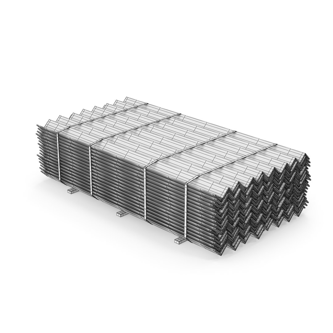 Stacked Flat Metal Bars 3D Model - TurboSquid 2088129