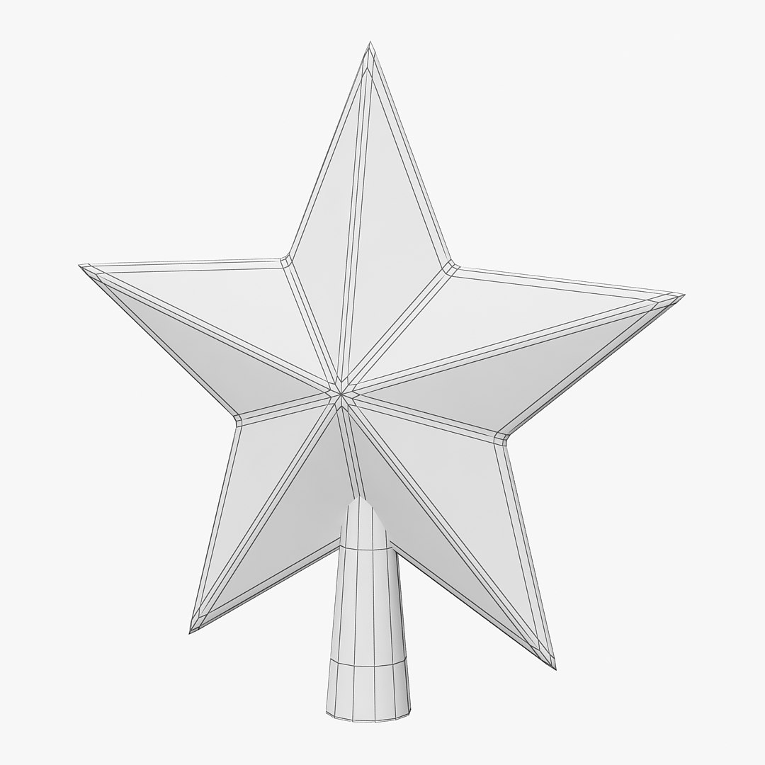 Star Topper Tree 3D Model - TurboSquid 1466384