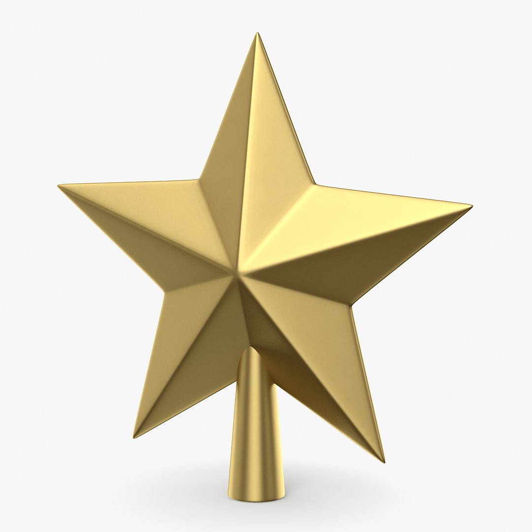Star Topper Tree 3D Model - TurboSquid 1466384