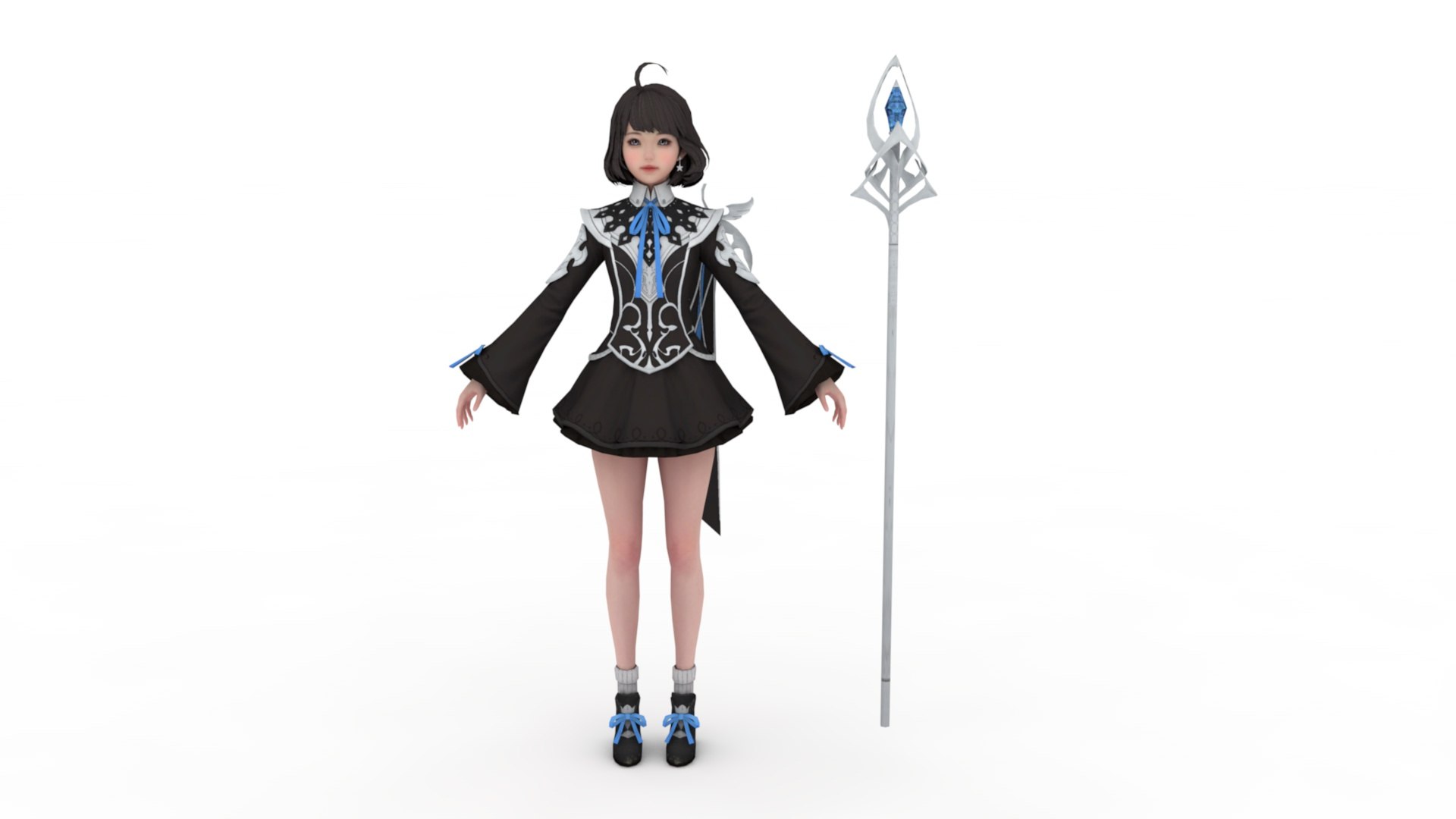 Magician girl kid 3D model - TurboSquid 2022658