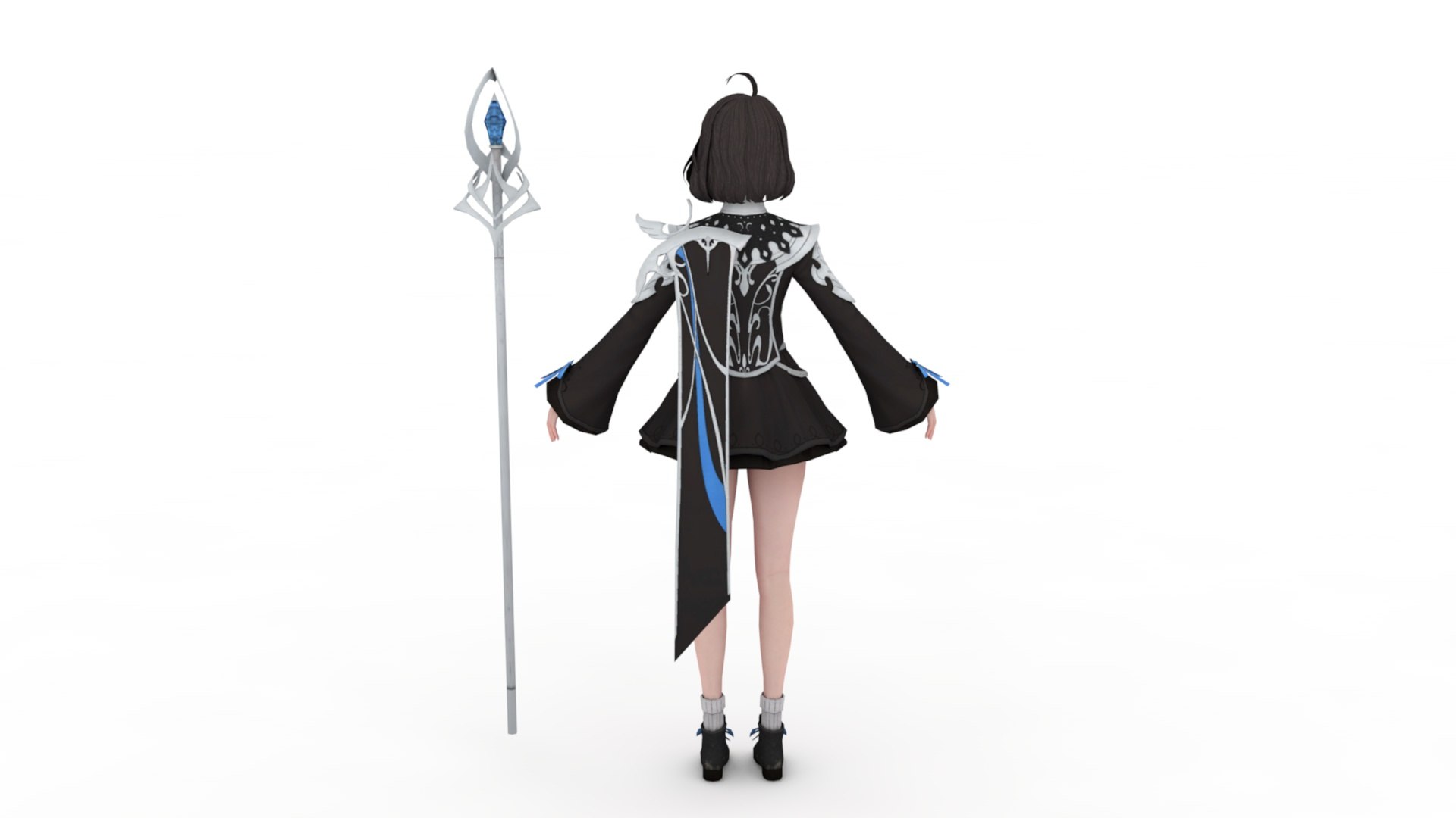 Magician girl kid 3D model - TurboSquid 2022658