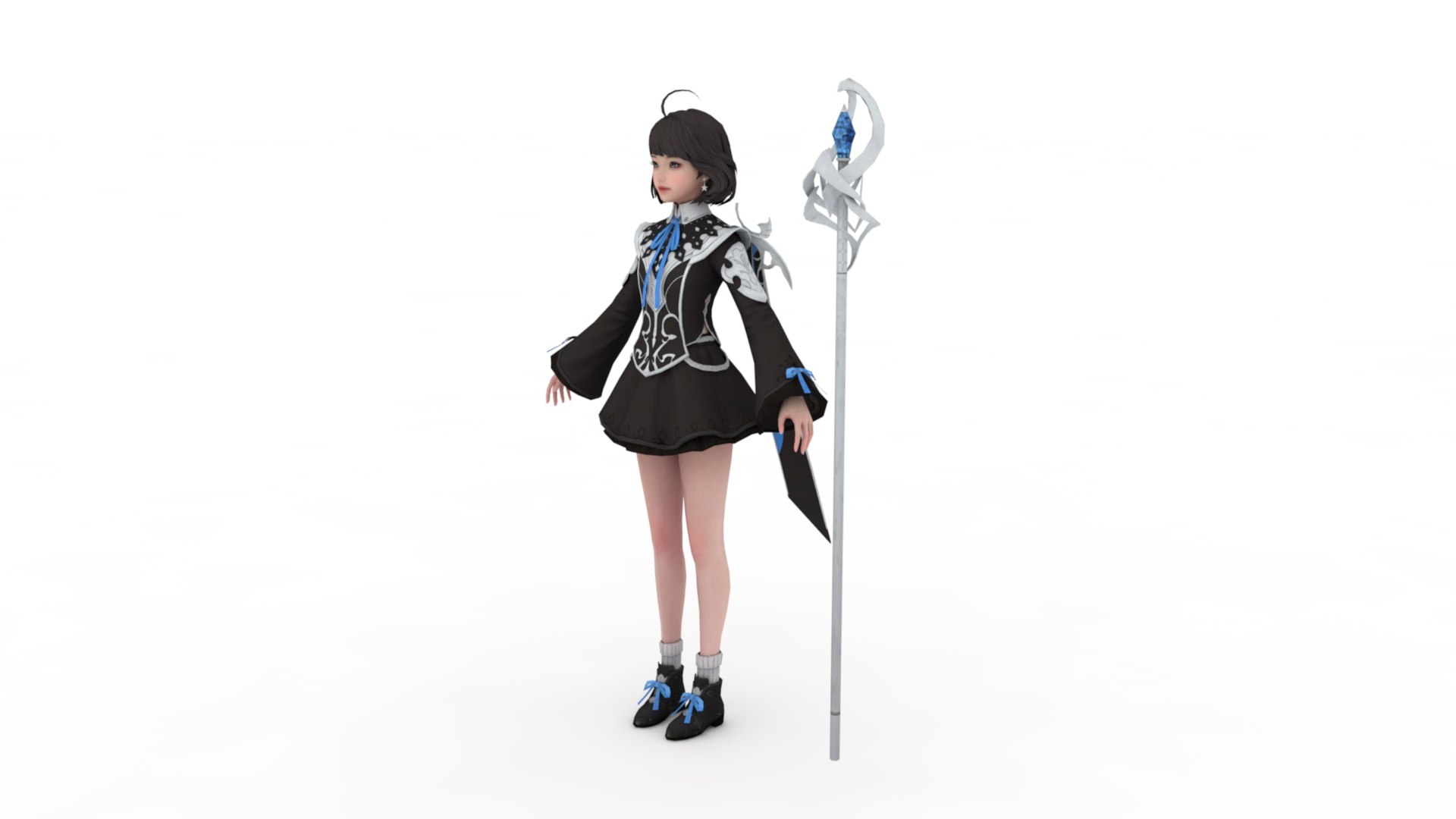 Magician girl kid 3D model - TurboSquid 2022658