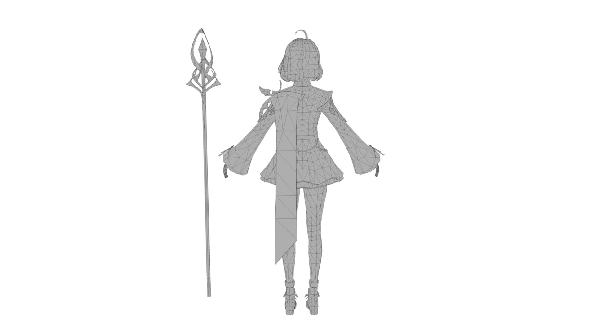 Magician girl kid 3D model - TurboSquid 2022658