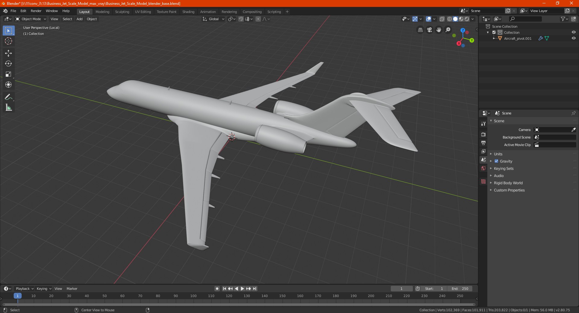 3D Business Jet Scale Model - TurboSquid 1771395