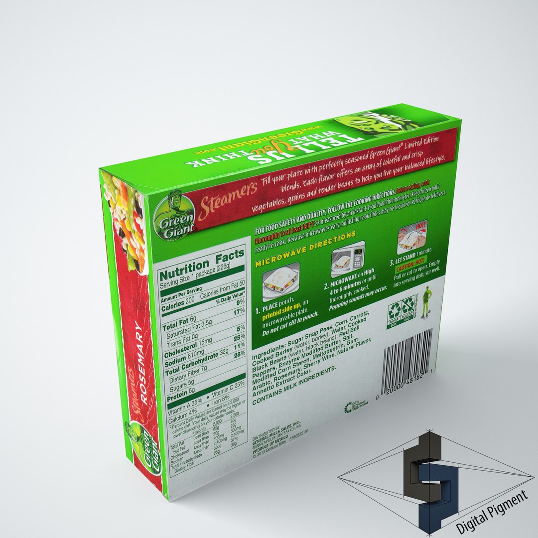 3d model green giant rosemary steamers