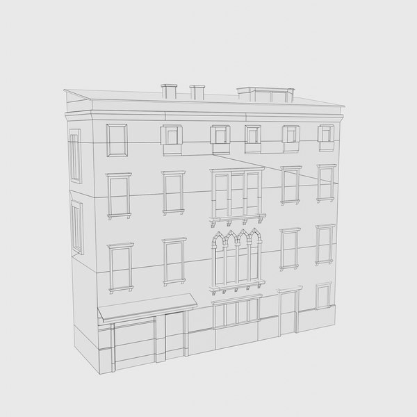 3D Building Facades 10 model - TurboSquid 1761863