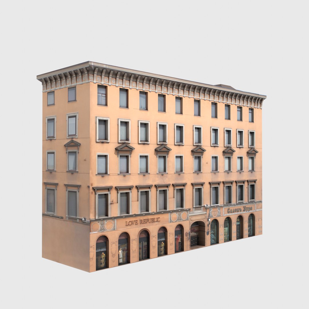 3D Building Facades 10 Model - TurboSquid 1761863