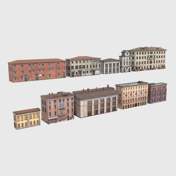 3D Building Facades 10 model - TurboSquid 1761863