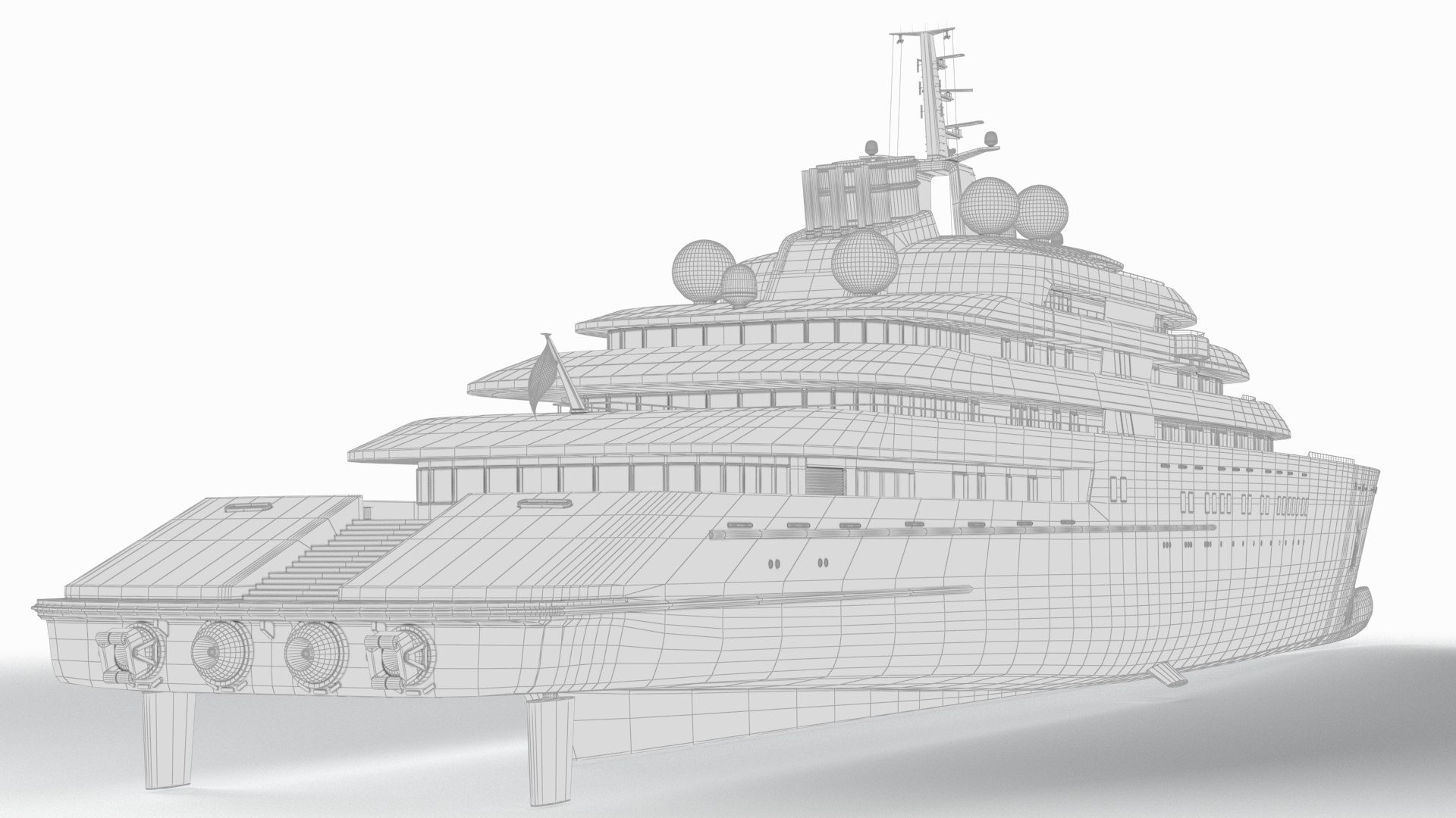 Azzam Luxury Superyacht Dynamic Simulation 3D - TurboSquid 1910804