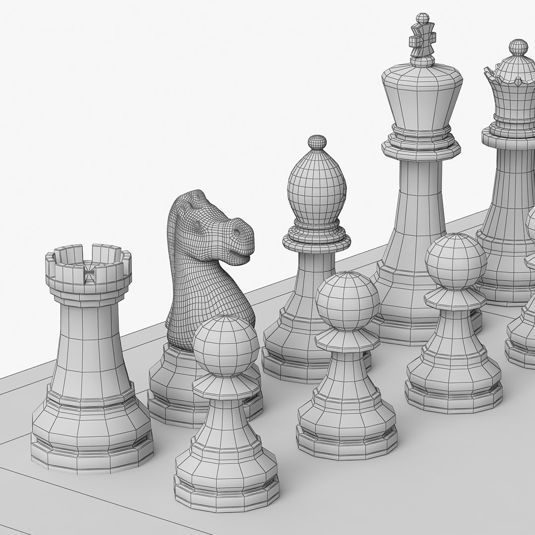 3D Chess Set Model - TurboSquid 1476747