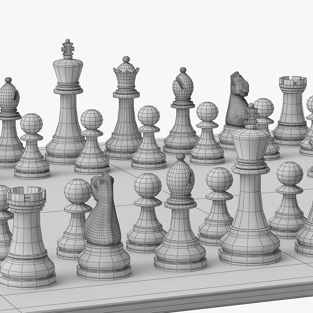 3D Chess Set Model - TurboSquid 1476747