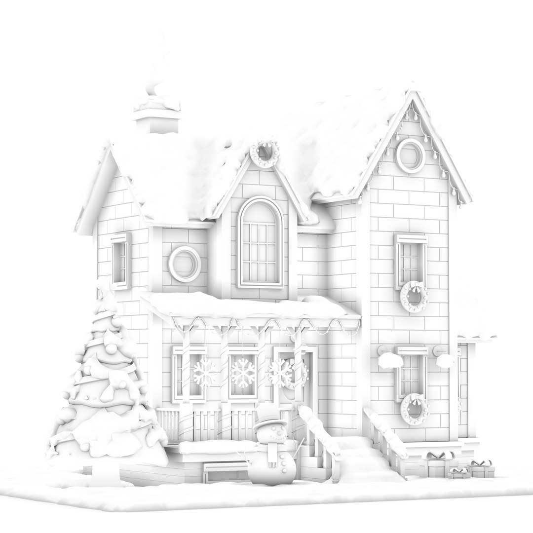 3D model Christmas House 01 - TurboSquid 2167100