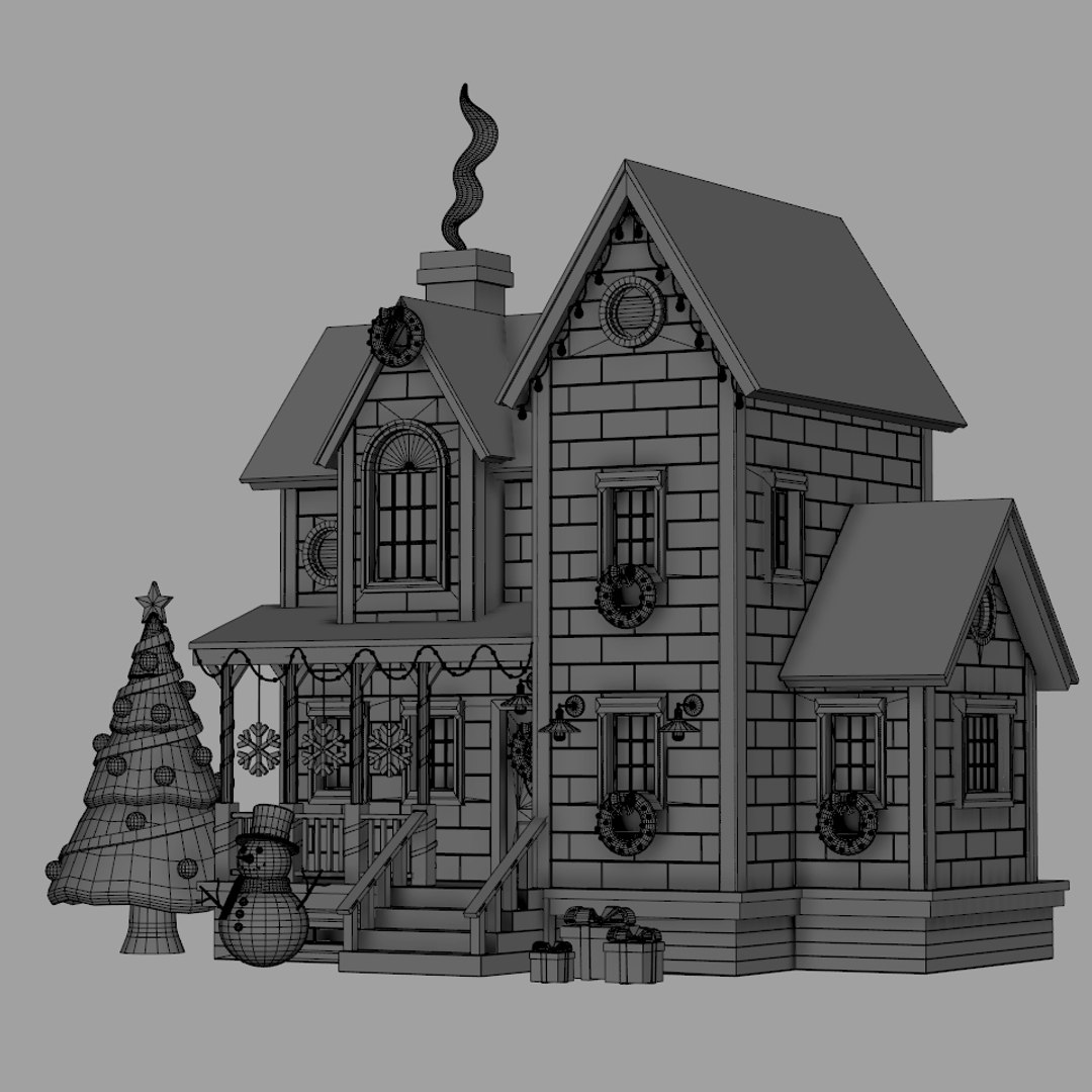 3D model Christmas House 01 - TurboSquid 2167100