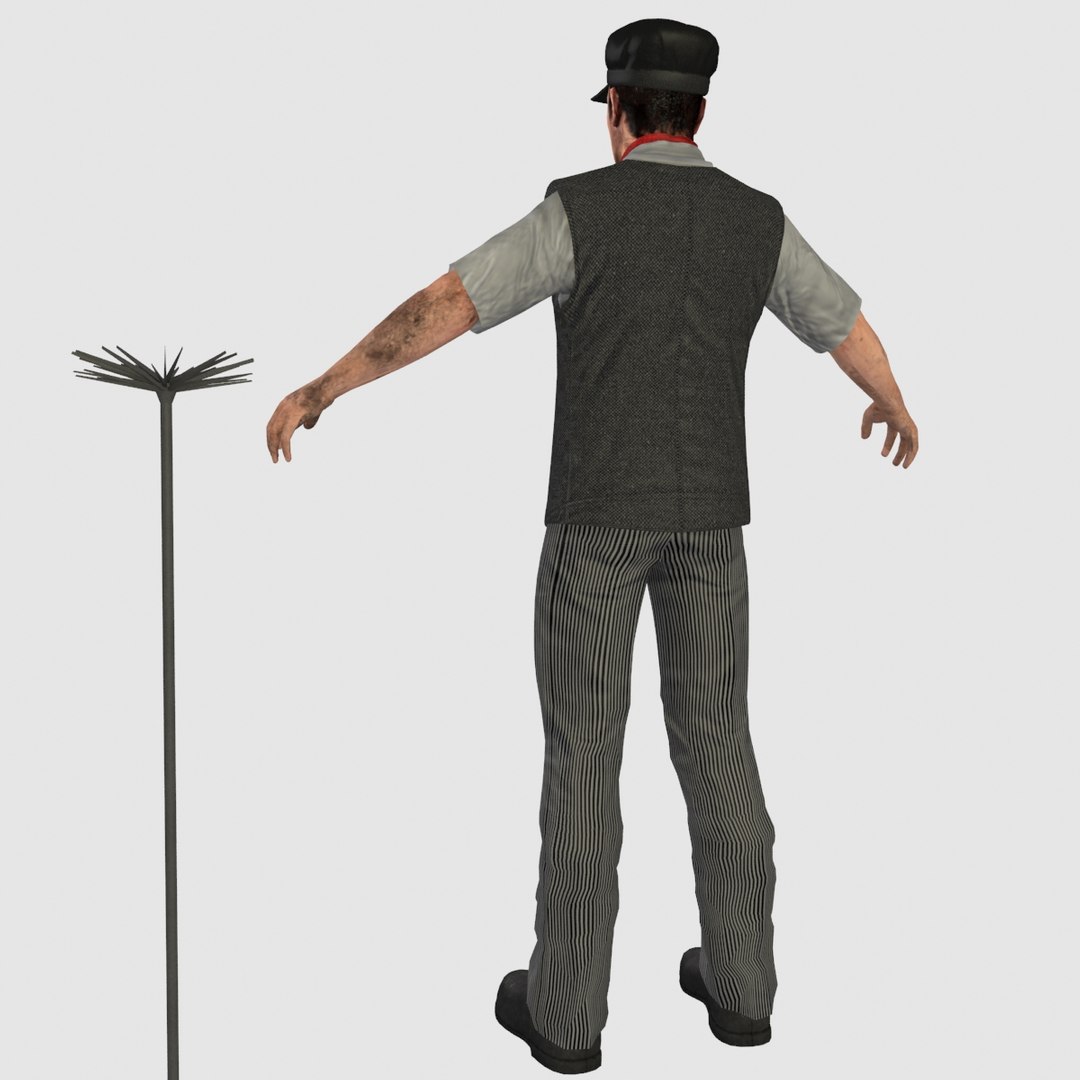 3D Chimney Man - TurboSquid 1446242
