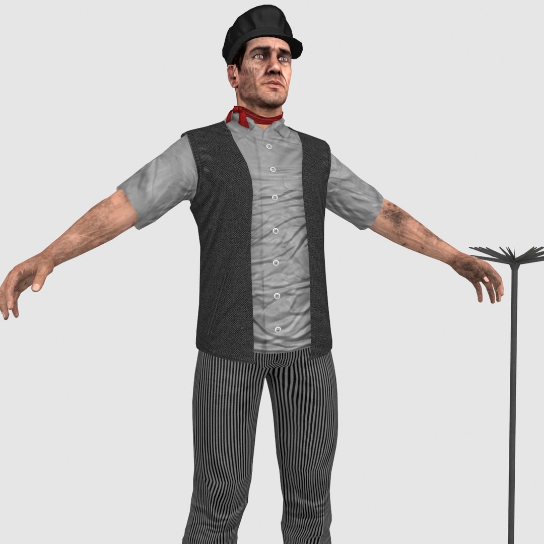 3D Chimney Man - TurboSquid 1446242