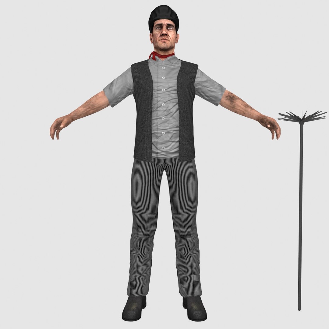 3D Chimney Man - TurboSquid 1446242