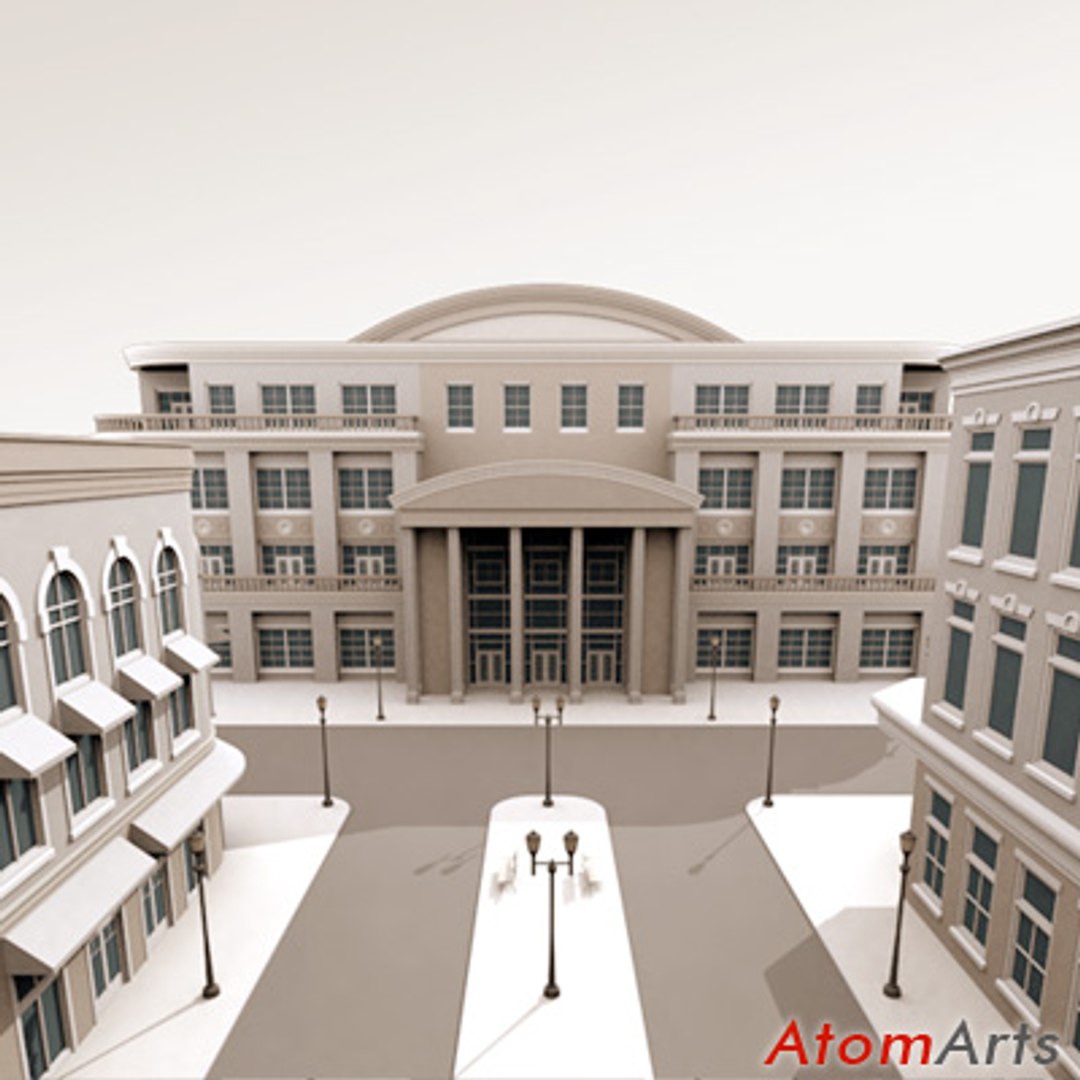 Street Scene City 3d Max