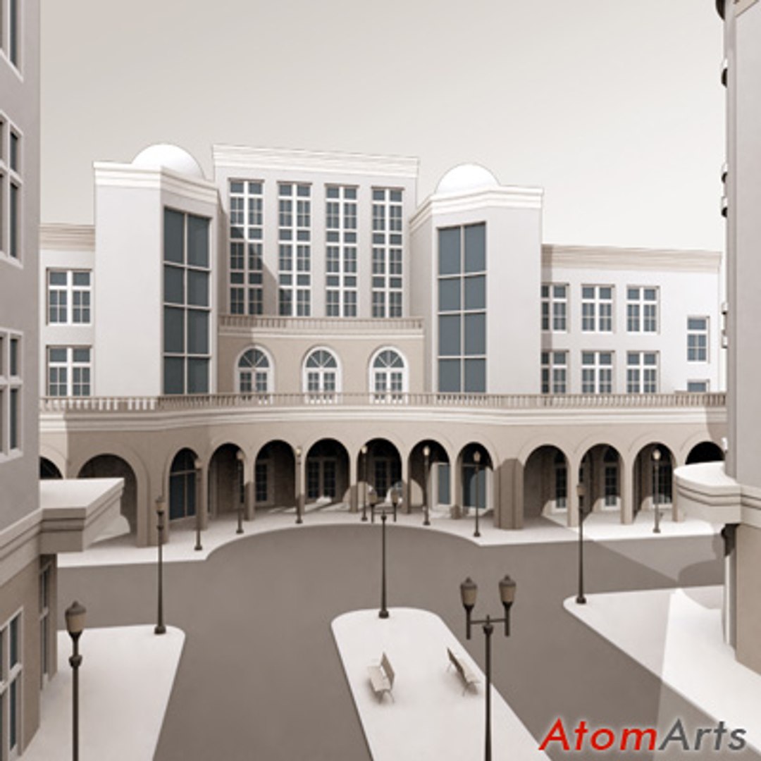 Street Scene City 3d Max