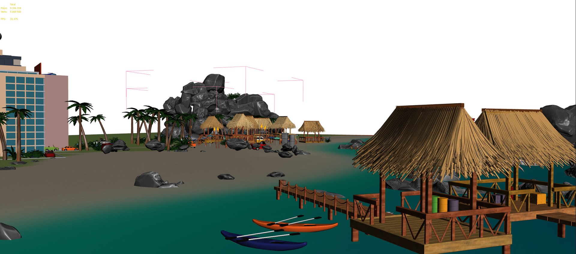 3D Island Beach Model - TurboSquid 1364613