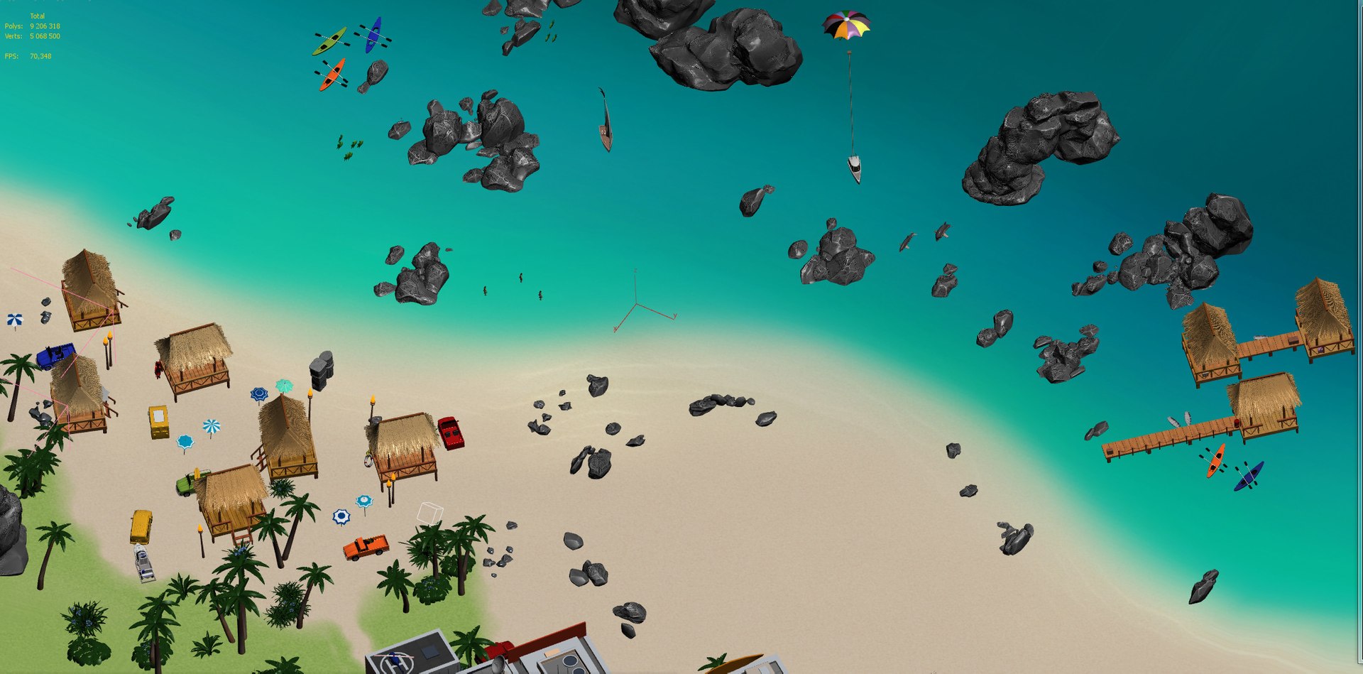 3D Island Beach Model - TurboSquid 1364613