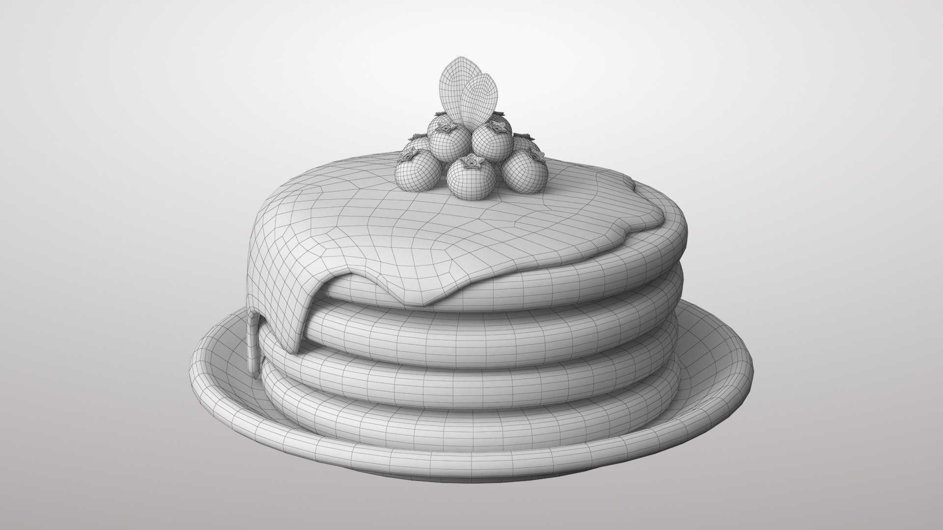 3D Cartoon Pancakes PBR - TurboSquid 2212524