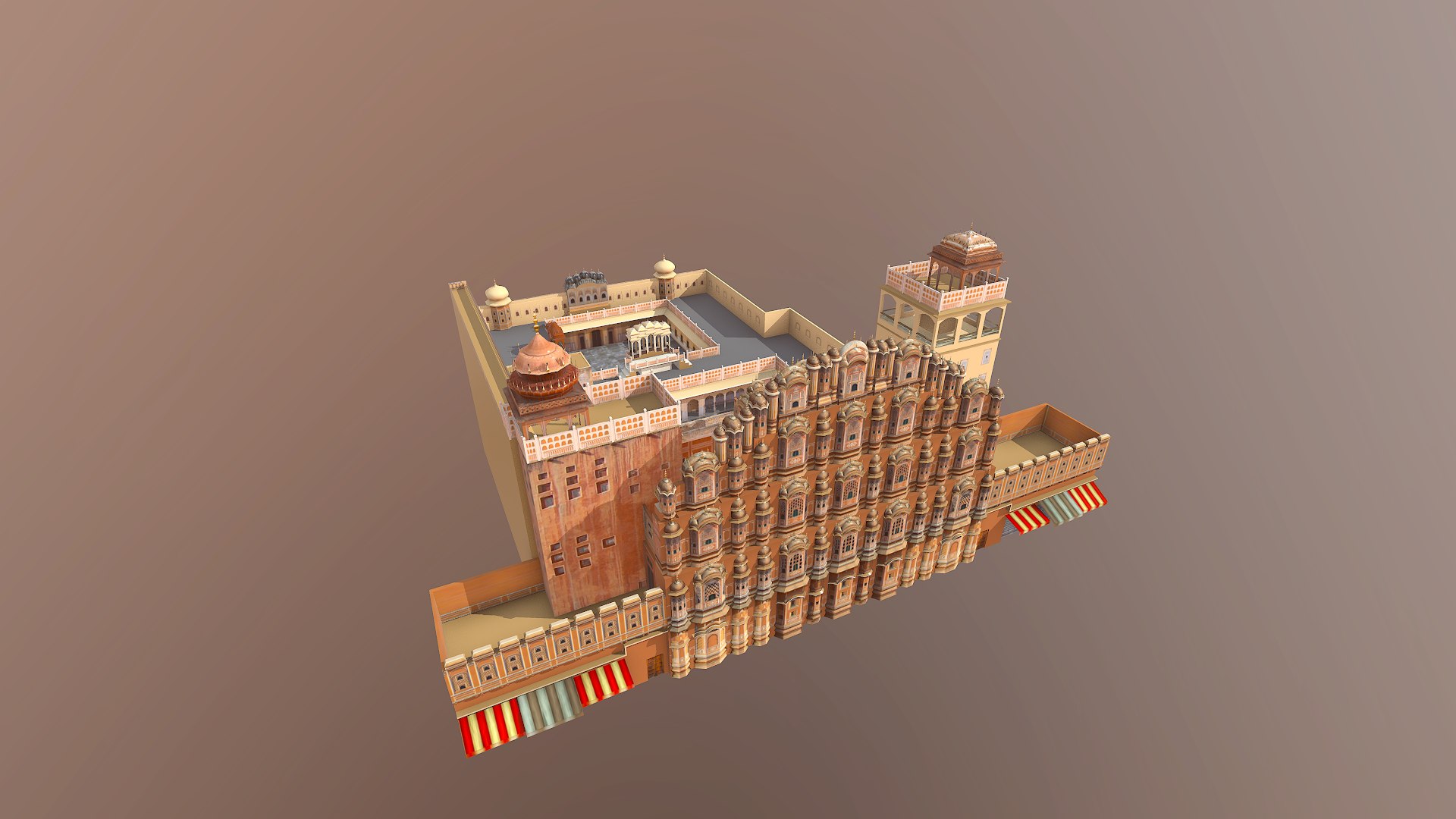 Hawa Mahal Model - TurboSquid 1299646