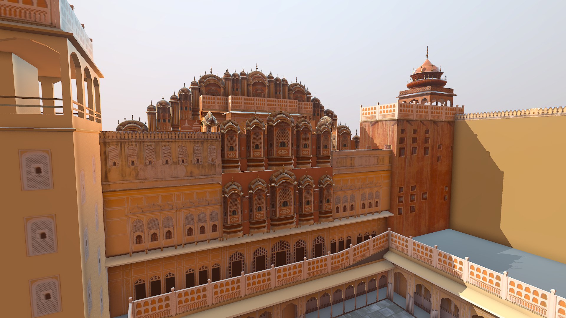 Hawa Mahal Model - TurboSquid 1299646