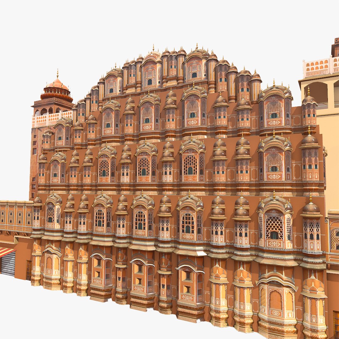 Hawa mahal model - TurboSquid 1299646