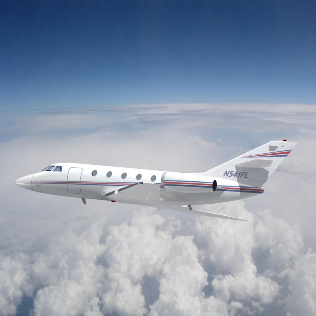 3d dassault falcon 20 200