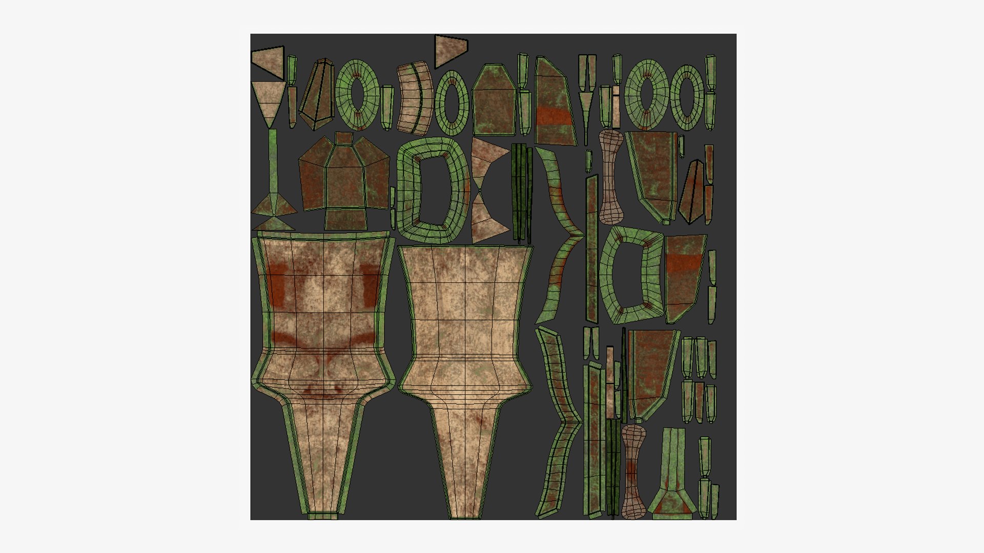 3D Tribal Mask C07 Wood Mud - Costume Character Design - TurboSquid 2142899