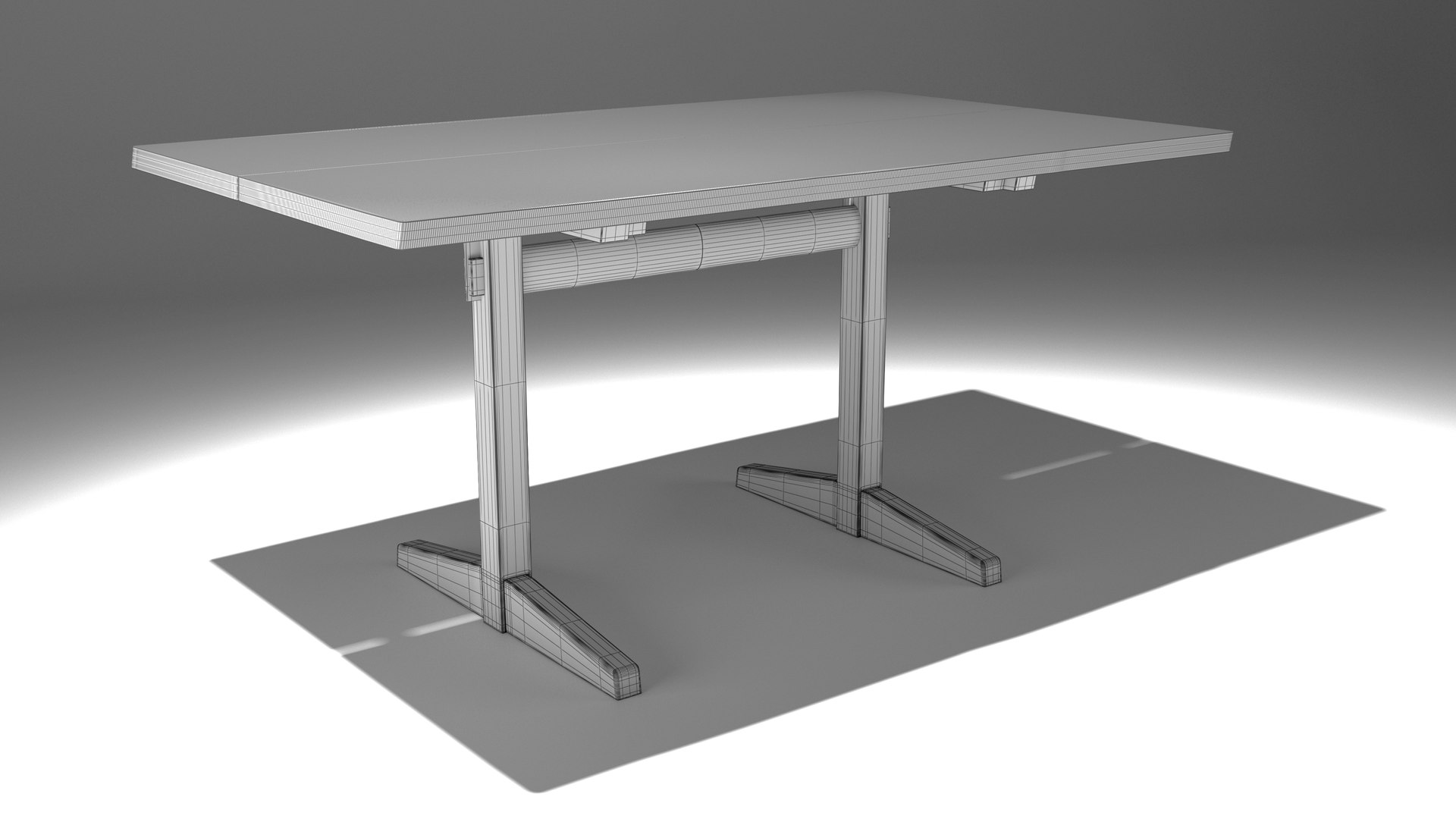 George Nakashima Trestle Dining Table 3D Model - TurboSquid 2317008