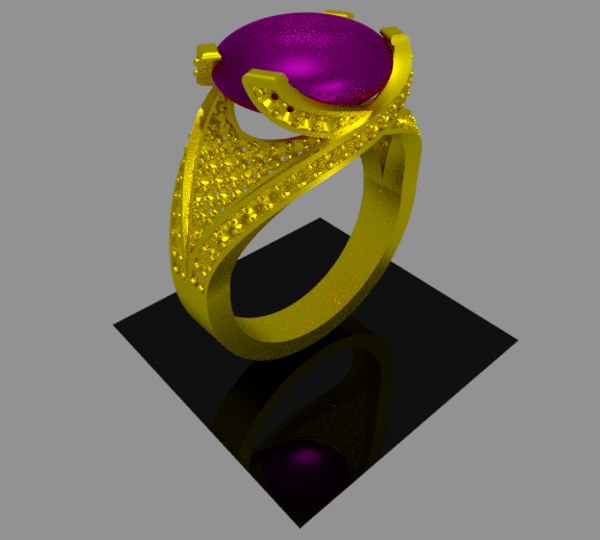 Gold ring 3D model - TurboSquid 1682722
