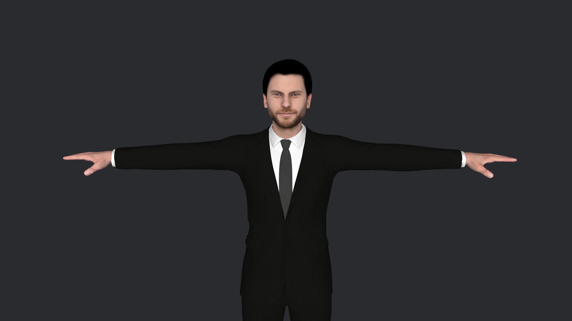 3D Wes Bentley Hyper Realistic Full Body Fully Rigged 3D Character ...