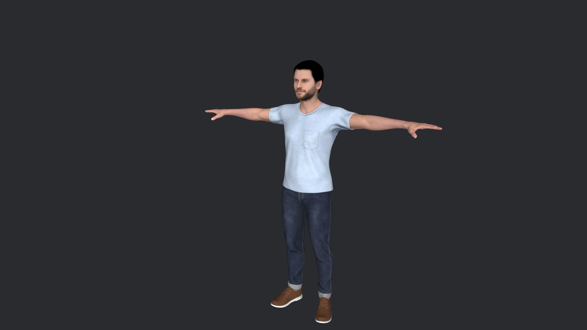 3D Wes Bentley Hyper Realistic Full Body Fully Rigged 3D Character ...