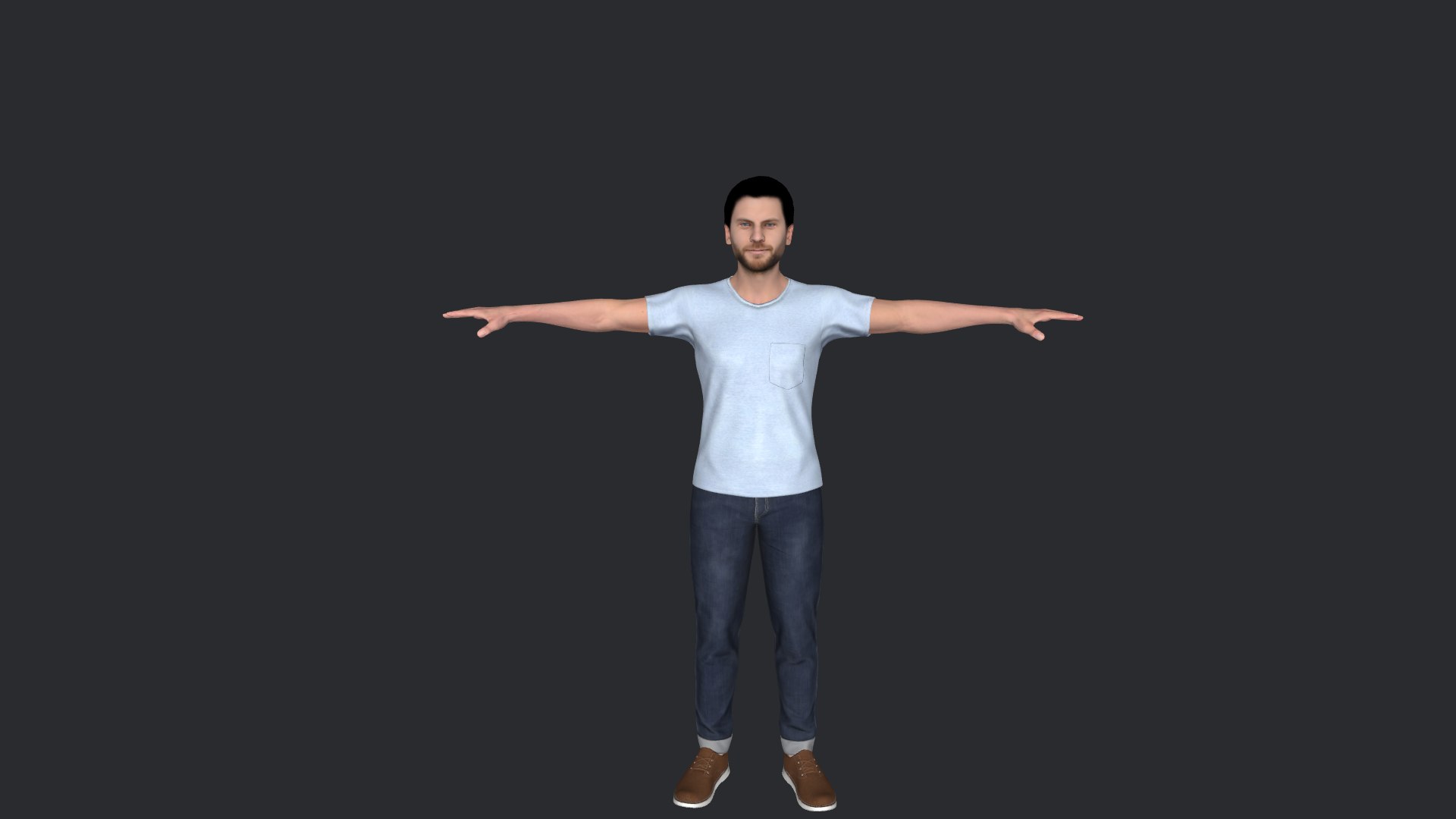 3D Wes Bentley Hyper Realistic Full Body Fully Rigged 3D Character ...
