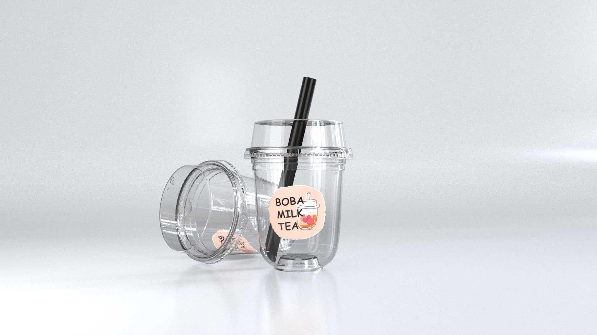 Boba Bottle Model - TurboSquid 1488214