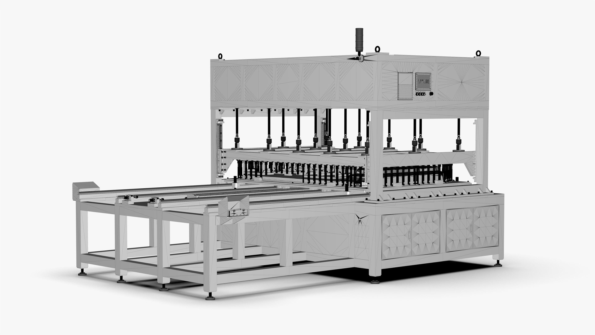 3D Model Automatic New Energy Battery Pack Air Tightness Detection ...