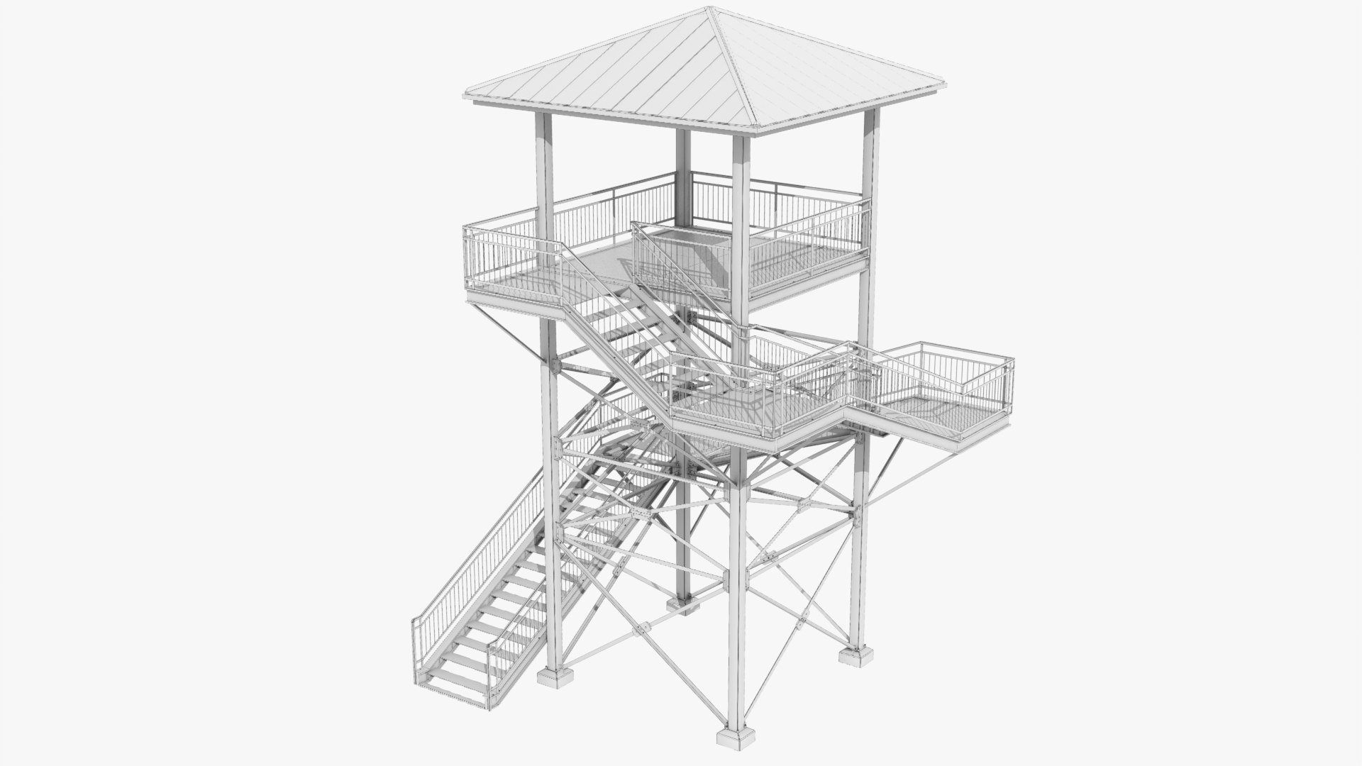 3D Model Observation Tower - TurboSquid 1985452