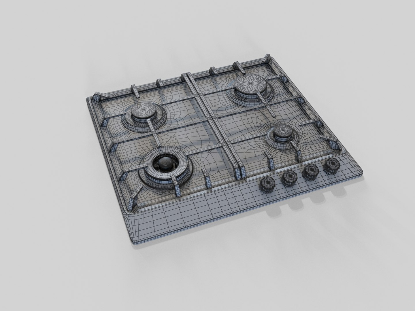 3D Gas Cooktop - TurboSquid 1592968