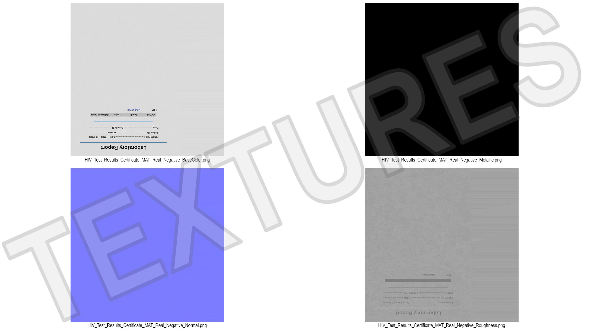 3D Laboratory HIV Report Form Positive - TurboSquid 2394936