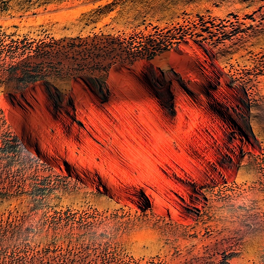 3D Model Ayers Rock Urulu - TurboSquid 1248362