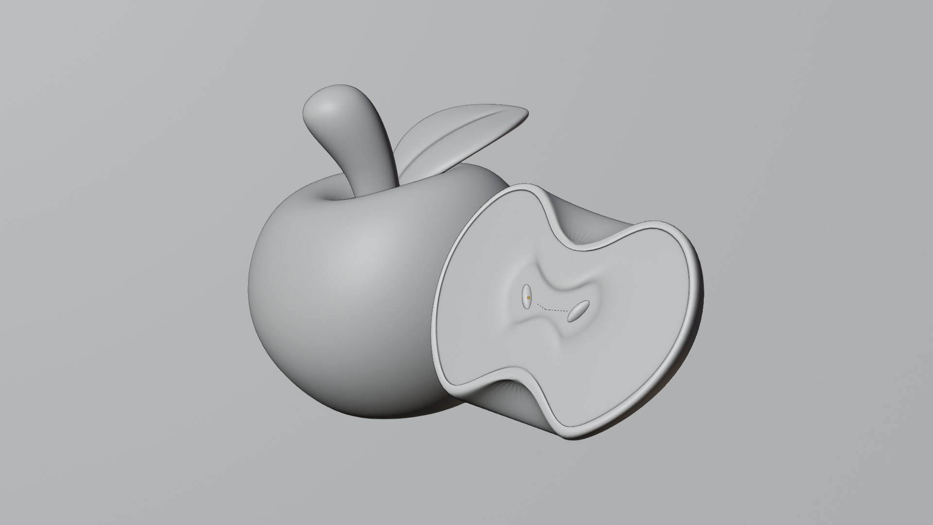 Low Poly Apple 3D Model - TurboSquid 2109419