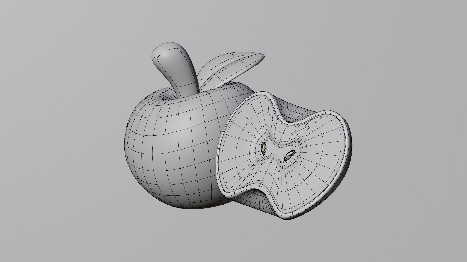 Low Poly Apple 3D Model - TurboSquid 2109419